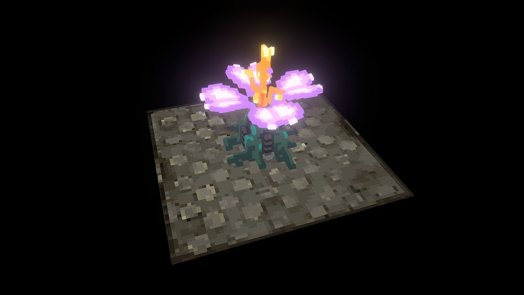 Electric Flower purple - 3D model by PsicoVoxeL [d630810] - Sketchfab