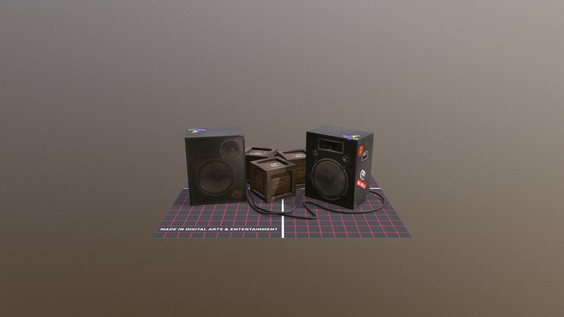 DAE_Amp&Crate - 3D model by Julien Schoots (@WizOfFab) [d631520 ...