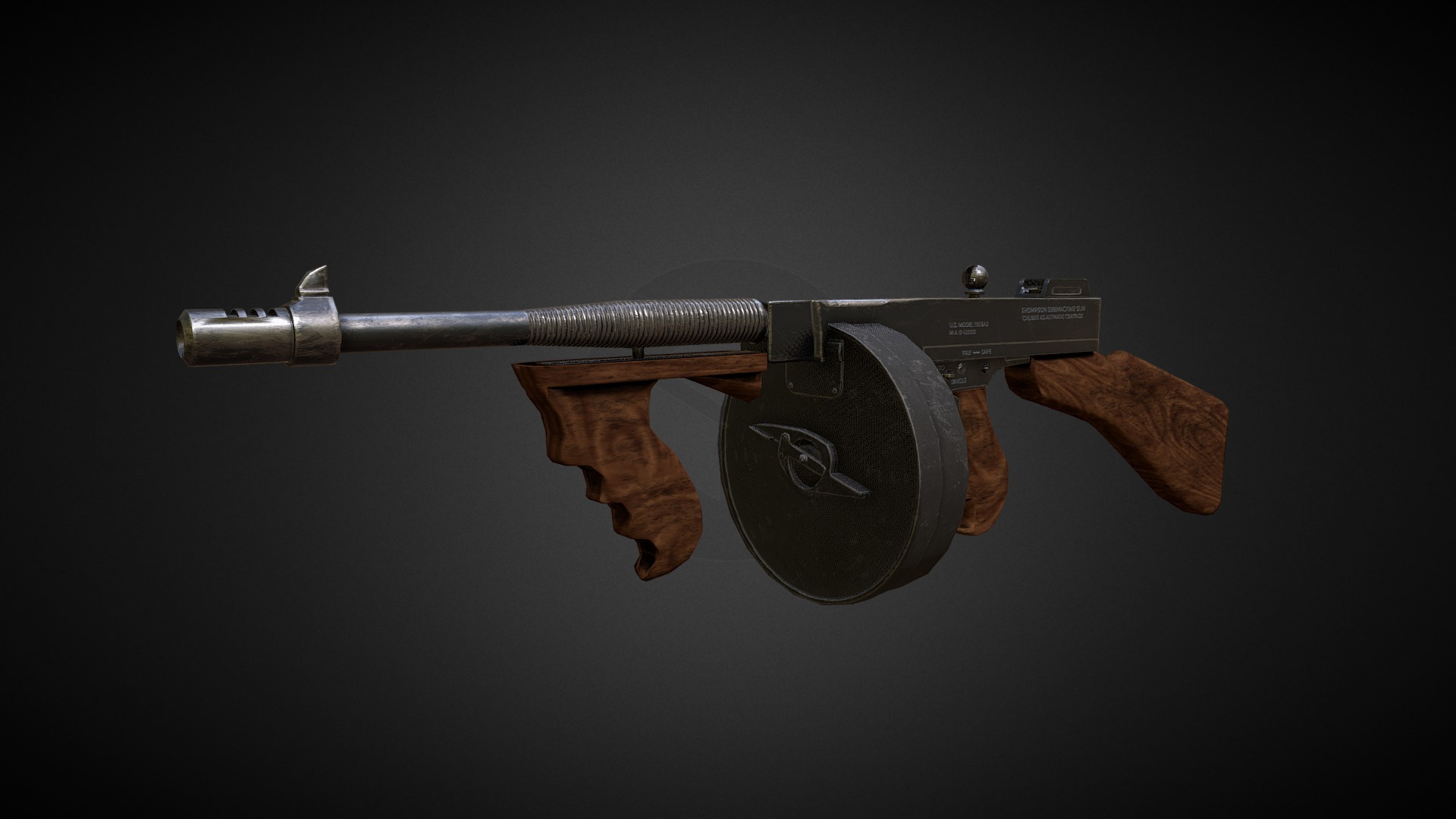 Tommy Gun - Download Free 3D model by erkamenescol [d6325da] - Sketchfab