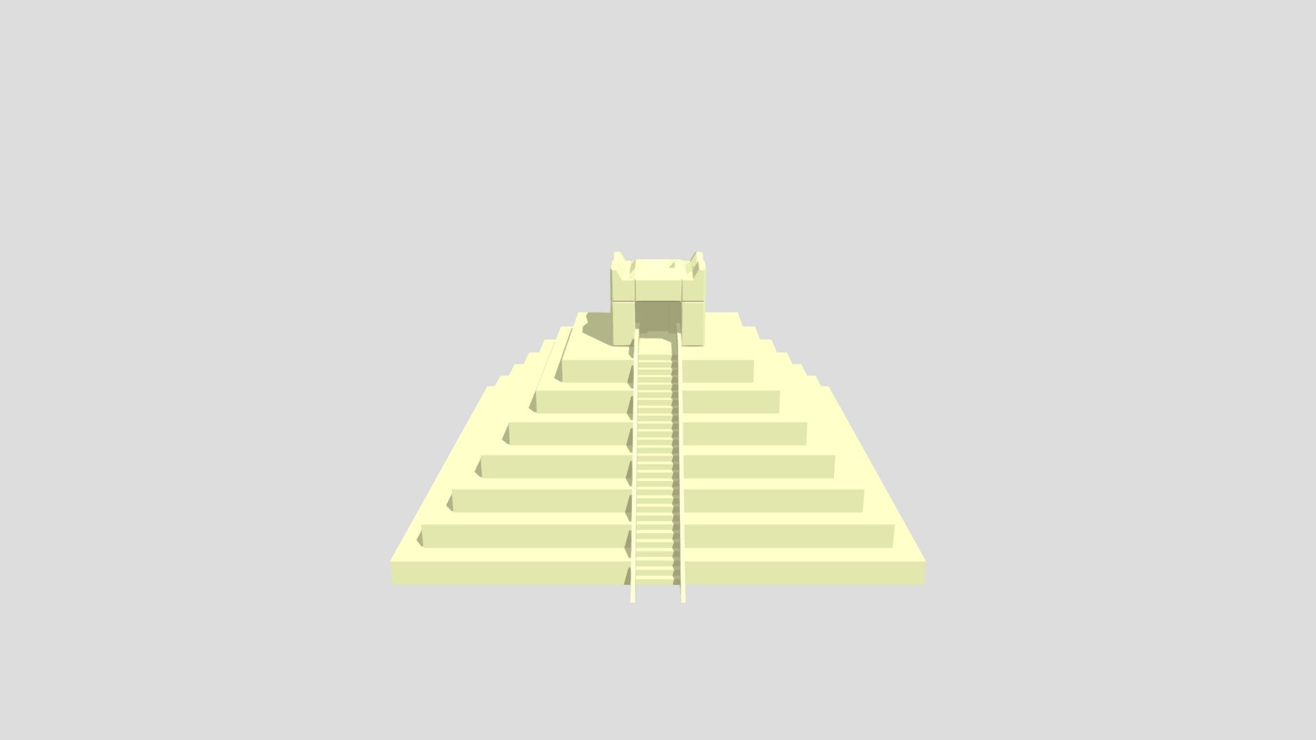 Mayan Pyramid - Download Free 3D model by jhildebrandt [d634de4 ...