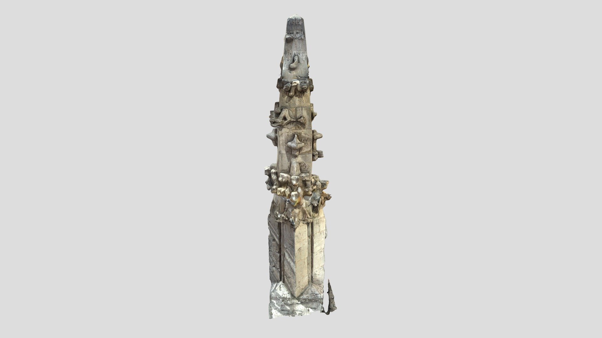 pinaculo A6 antes restauracion - 3D model by aloplag [d63558a] - Sketchfab