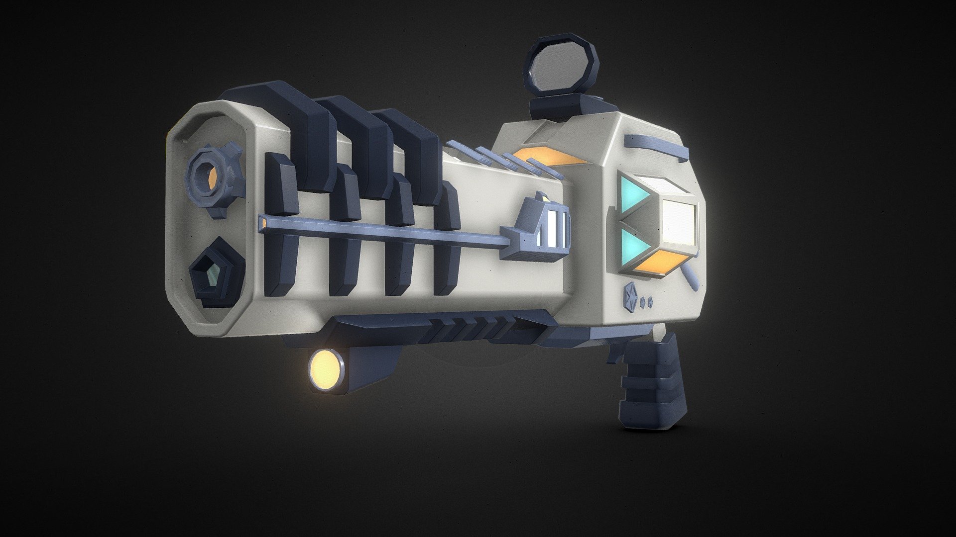 Low-poly sci-fi Weapon - Download Free 3D model by kosten4ik [d63ddaf ...