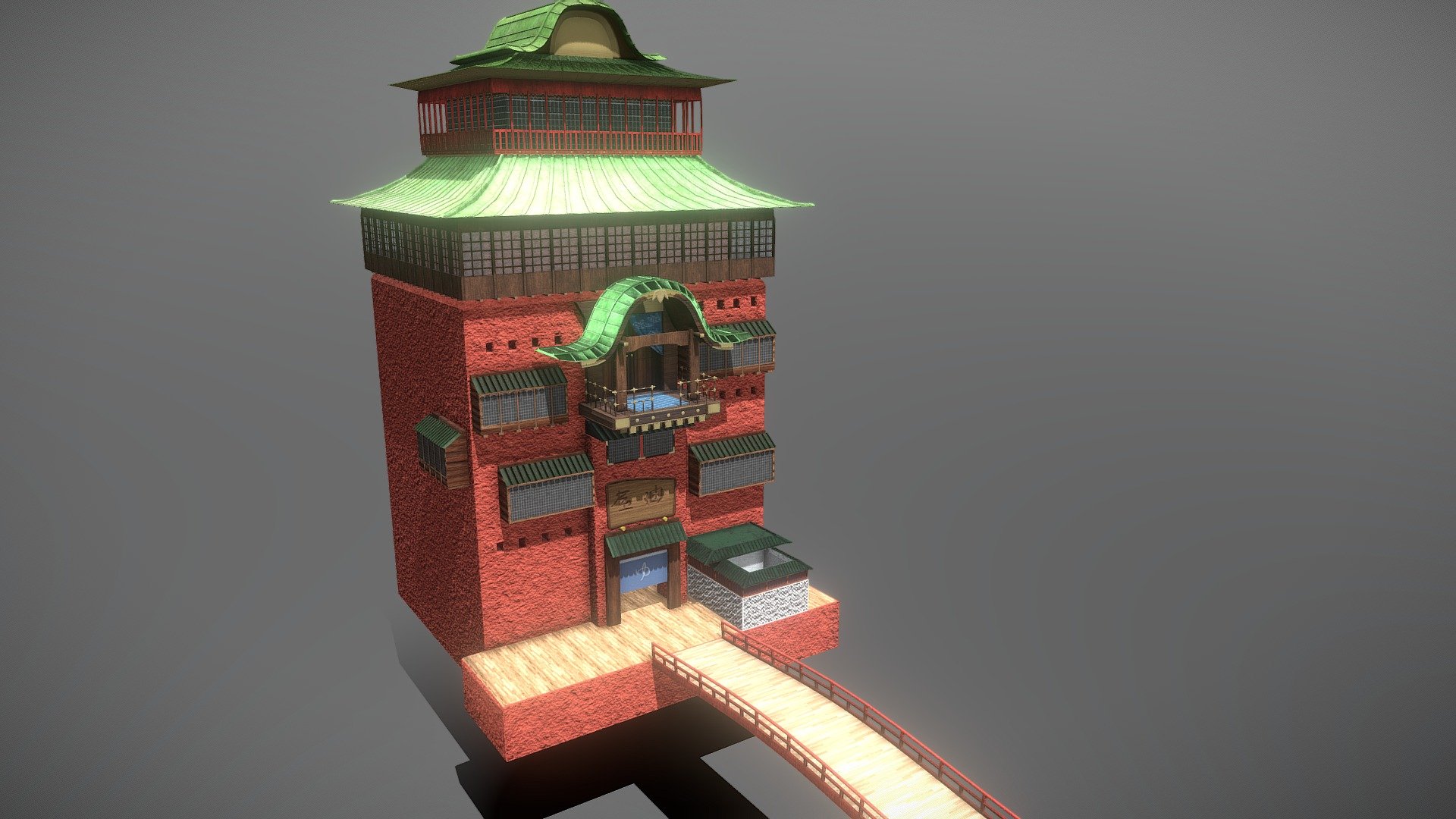 Japanese Temple - Download Free 3D model by nana3D [d63efae] - Sketchfab