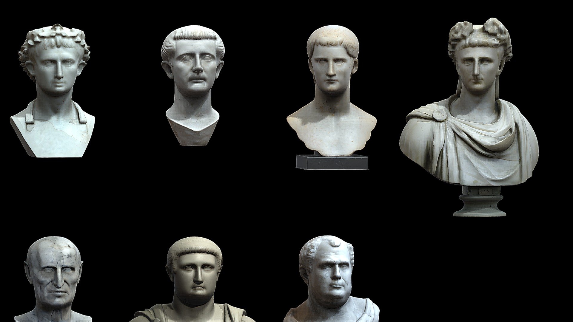 Roman Emperors - Principate (27 BC – AD 284) - 3D model by yugengen ...