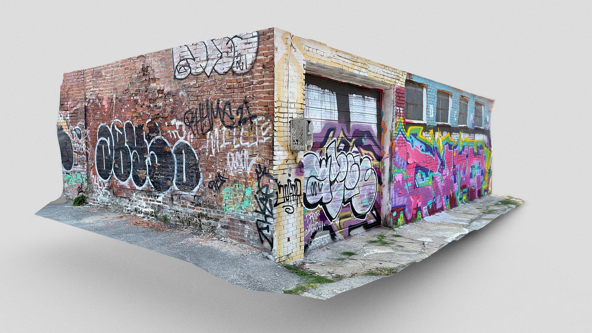 268: Graffiti Building - Download Free 3D model by alexdelker [d648a8f ...