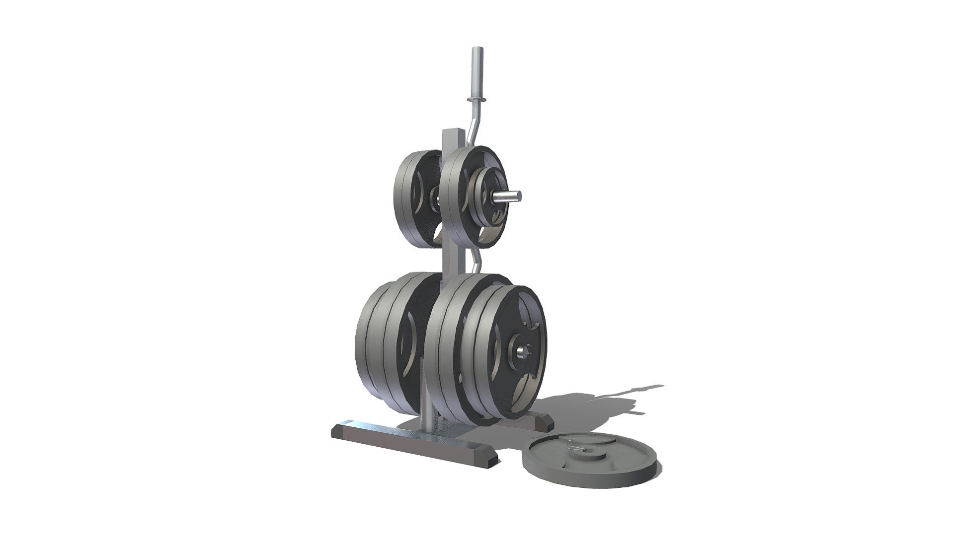 Weights - Weight Lifting : Gym / Exercise - Buy Royalty Free 3D model ...