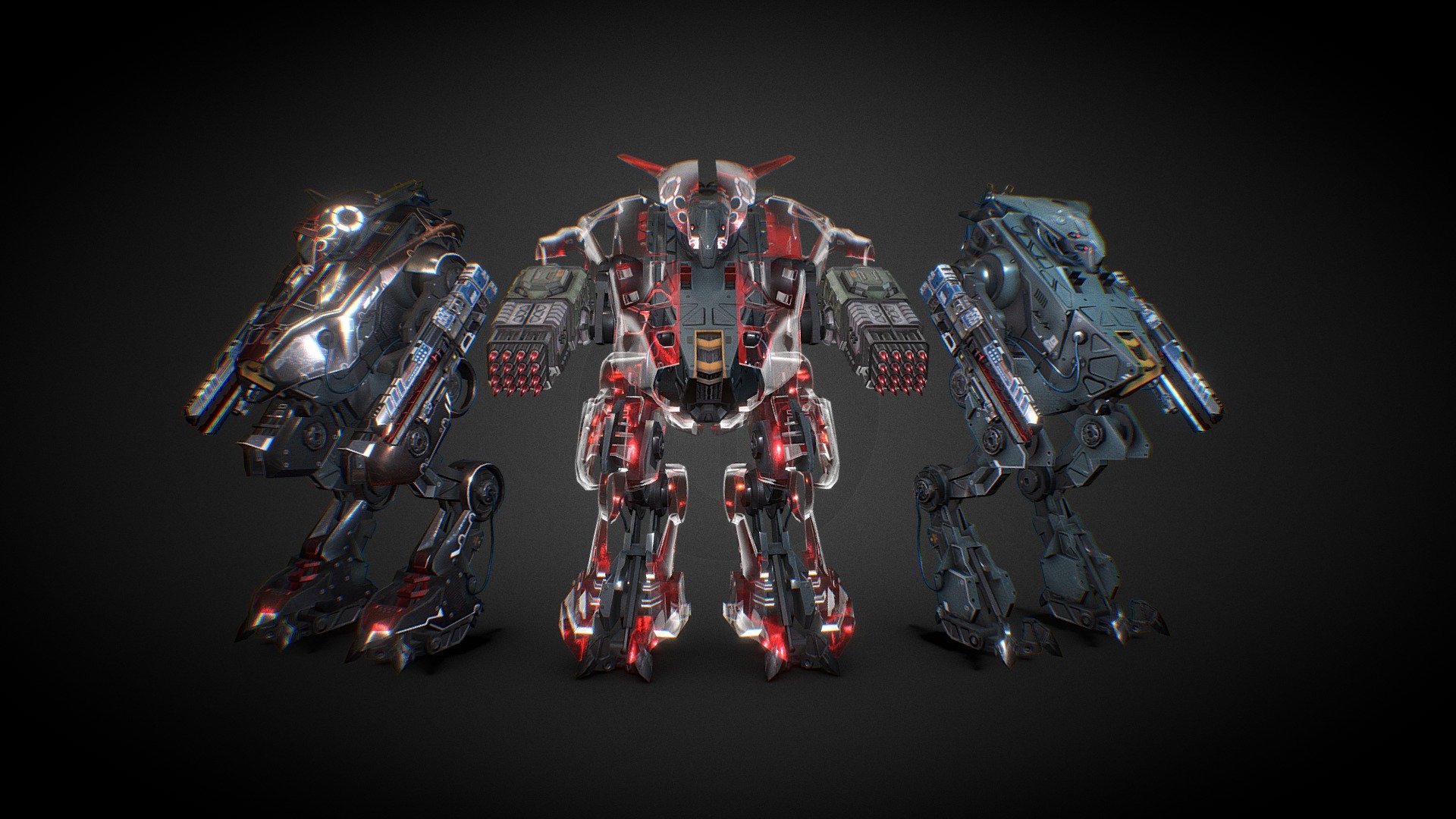Rhino Mech - 3D model by cnecula [d64a3f7] - Sketchfab