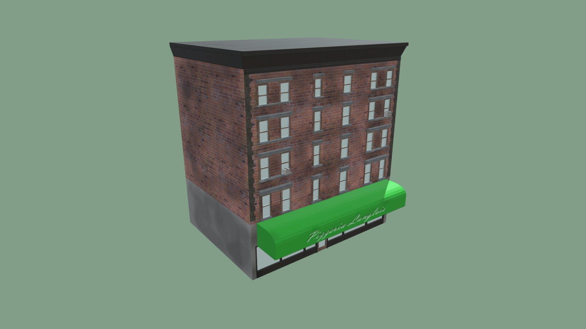 Bâtiment imaginaire style Bronx - 3D model by GuiLanglois [d64a409 ...