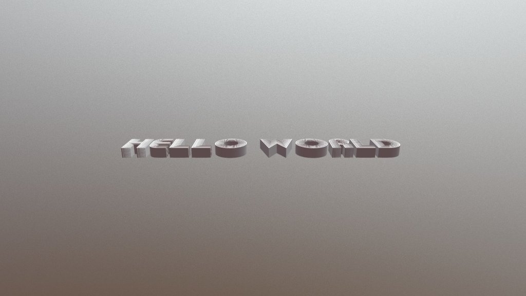 HELLOWORLD- Blender2 - 3D model by jaguilar [d64bc07] - Sketchfab