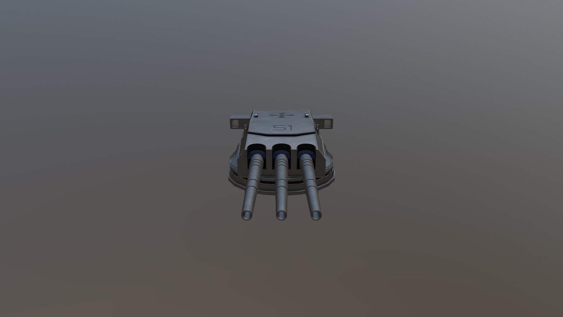 WWII German Battleship Turret - 3D model by Pippa (@Planetrix23 ...