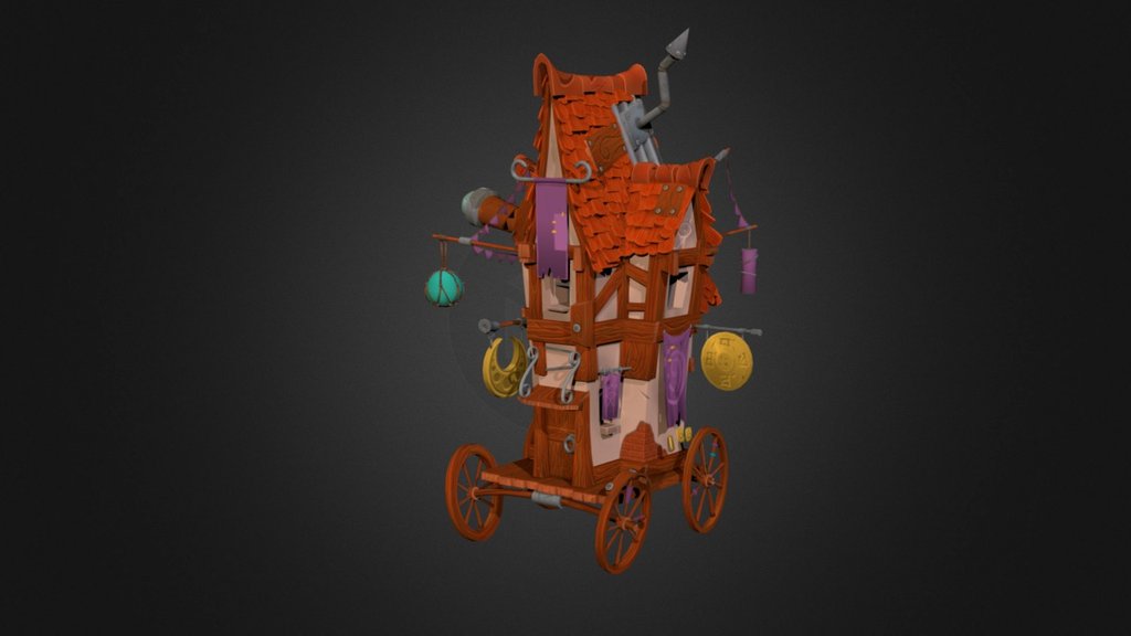 The House That Rolled - 3D model by poulift [d64ccec] - Sketchfab