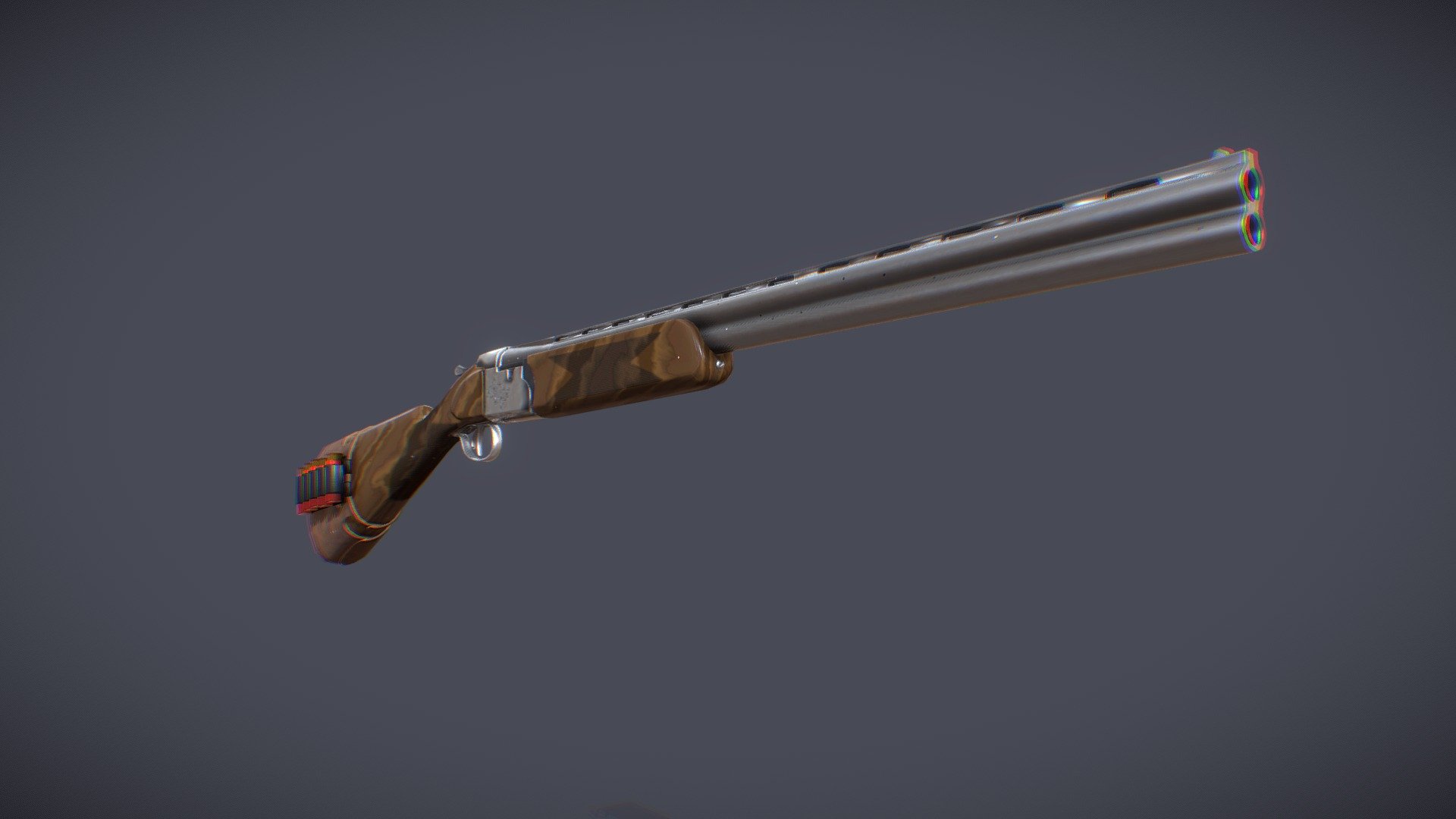 Double Barrel - Buy Royalty Free 3D model by DX2 [d64fbbe] - Sketchfab ...