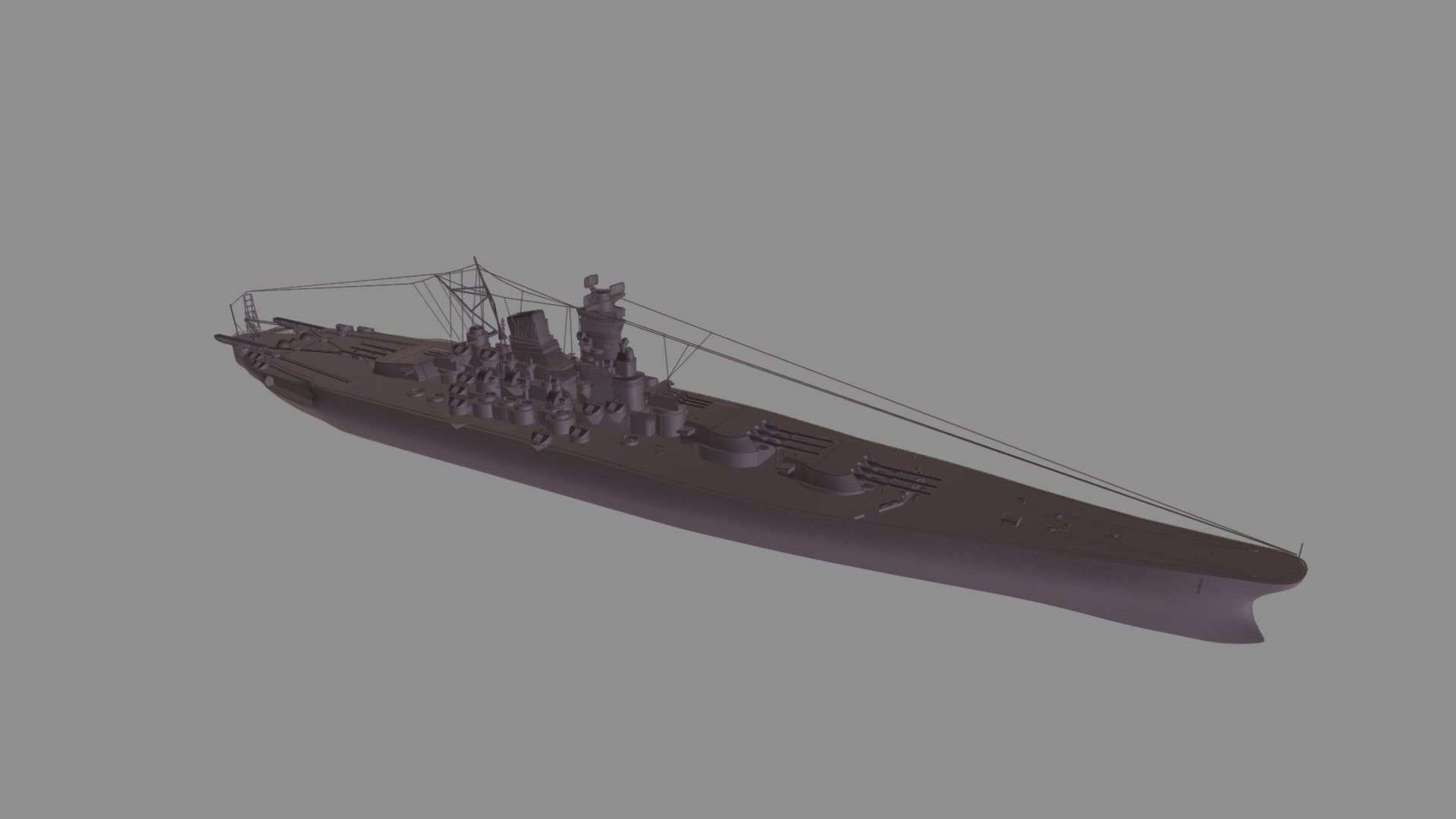 battleship Musashi - Download Free 3D model by everlasting17th ...