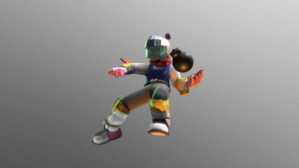 Bomberman Reimagined: Officer Shiro - 3D model by Spex130 [d6530b2 ...