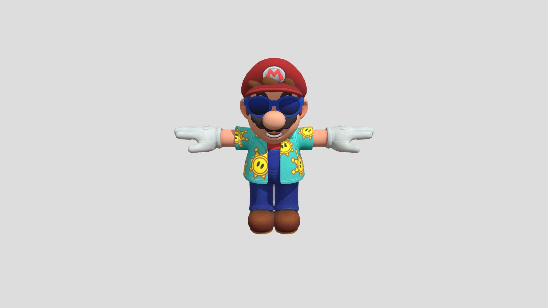 Mario Sunshine Cap Throw - Download Free 3D model by tirrellclark.75 ...