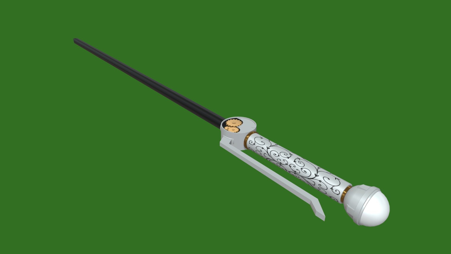 Ozpin's Cane from RWBY - 3D model by Rayn_Snow [d654f76] - Sketchfab