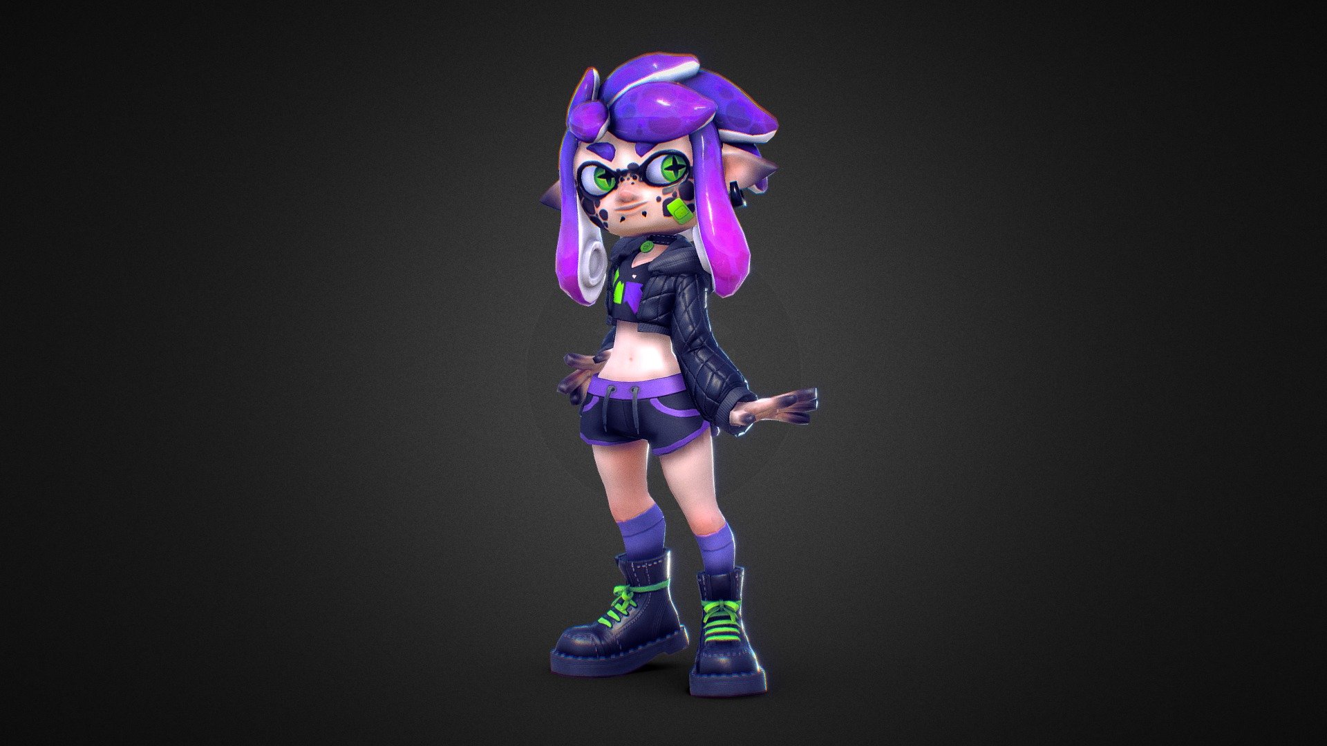 Style Study - Splatoon - 3D model by VertexLine [d655653] - Sketchfab