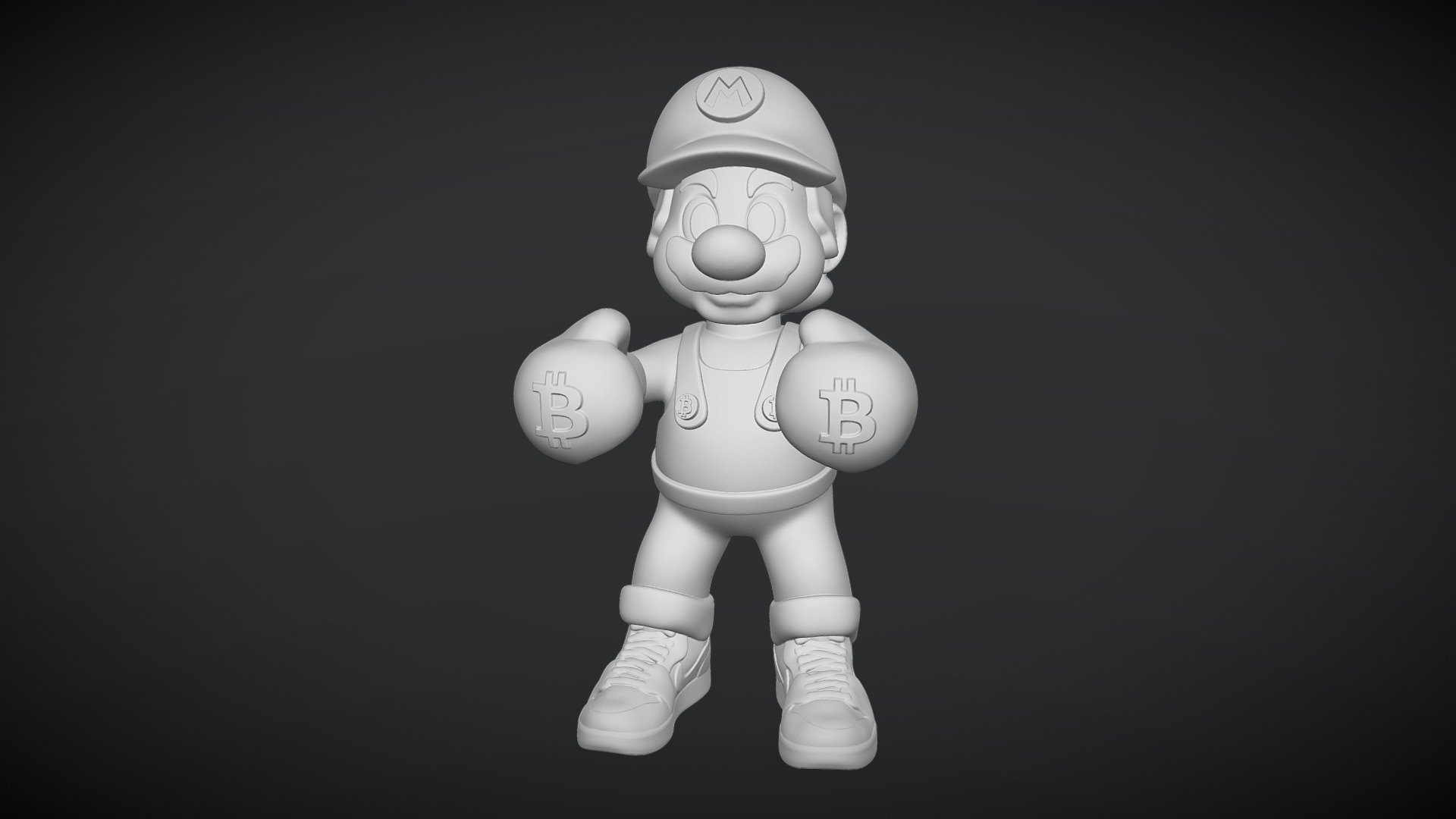 Mario Bros boxing BTC - Buy Royalty Free 3D model by JaviHow (@javihow7 ...