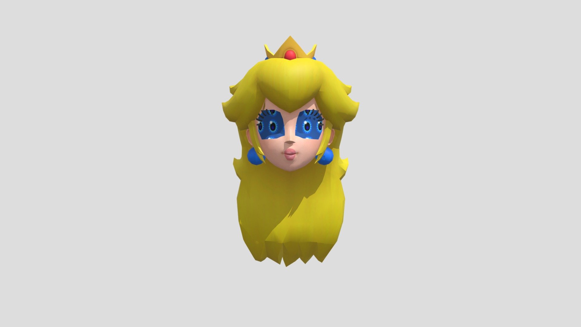 Princess Peach Head - 3D model by libnijosesangronisrodriguez [d657d67 ...
