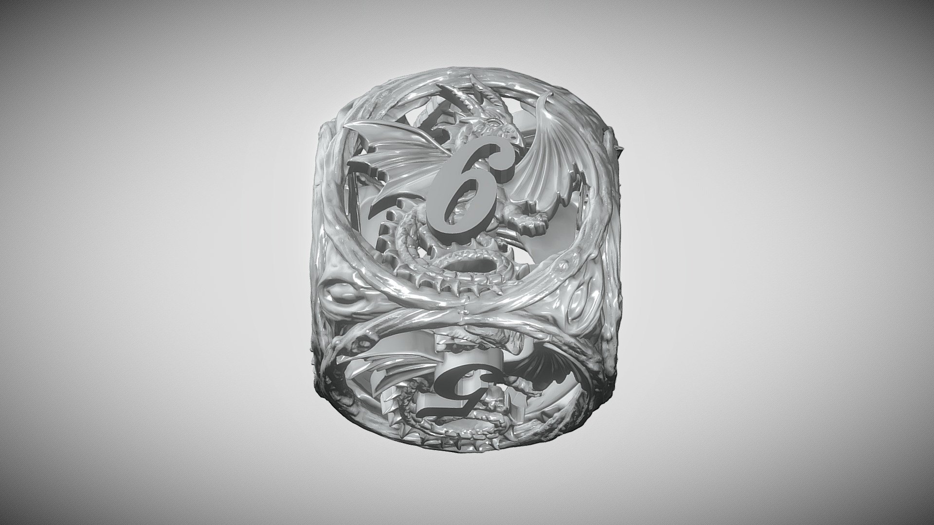 Boundless d6: Mythroll Armory and Genesis Dice - 3D model by ...