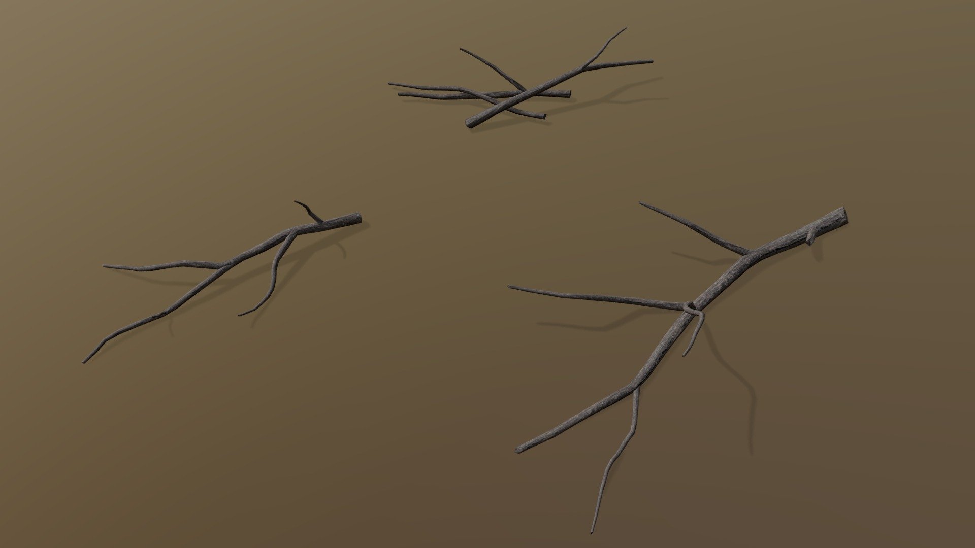 Realistic fallen branches set game ready - Buy Royalty Free 3D model by ...
