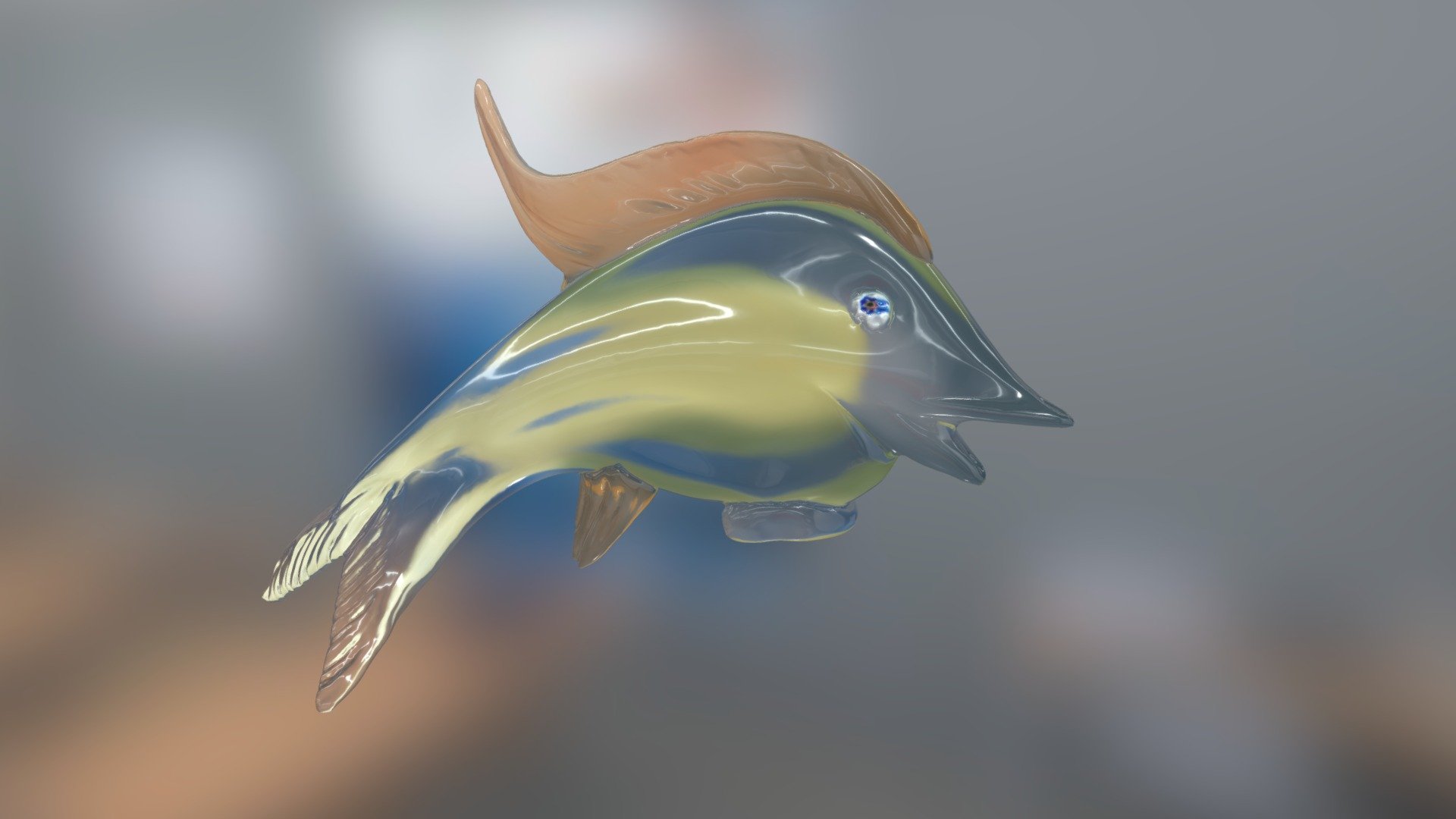 Glass Fish - Download Free 3D model by Dockive [d65ec4d] - Sketchfab