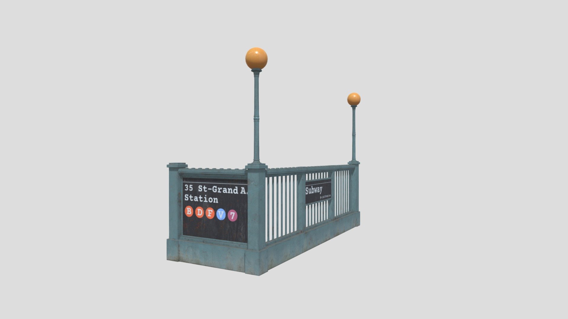 subway entrance 72 AM24 - Buy Royalty Free 3D model by Evermotion [d65edda] - Sketchfab Store