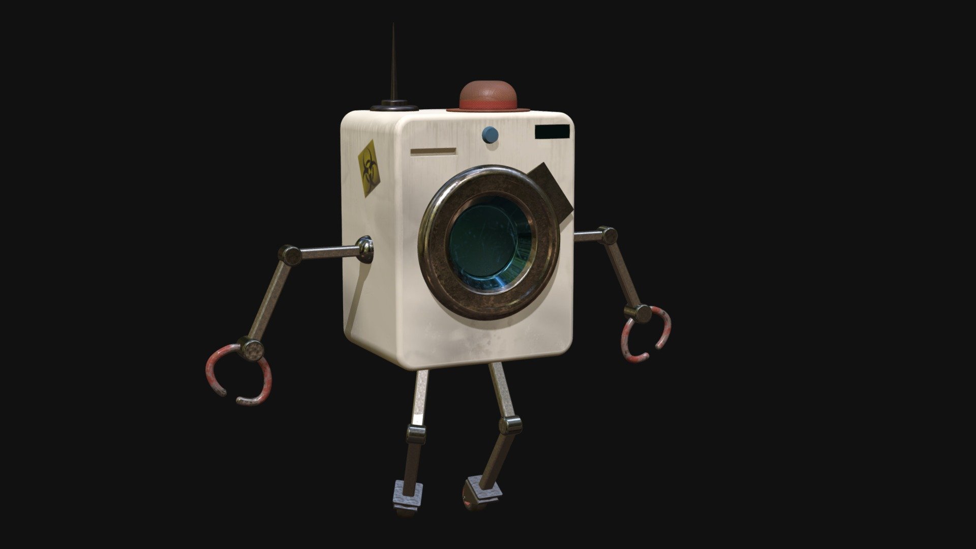 Robot washing machine - Download Free 3D model by idehn_3d [d661651 ...
