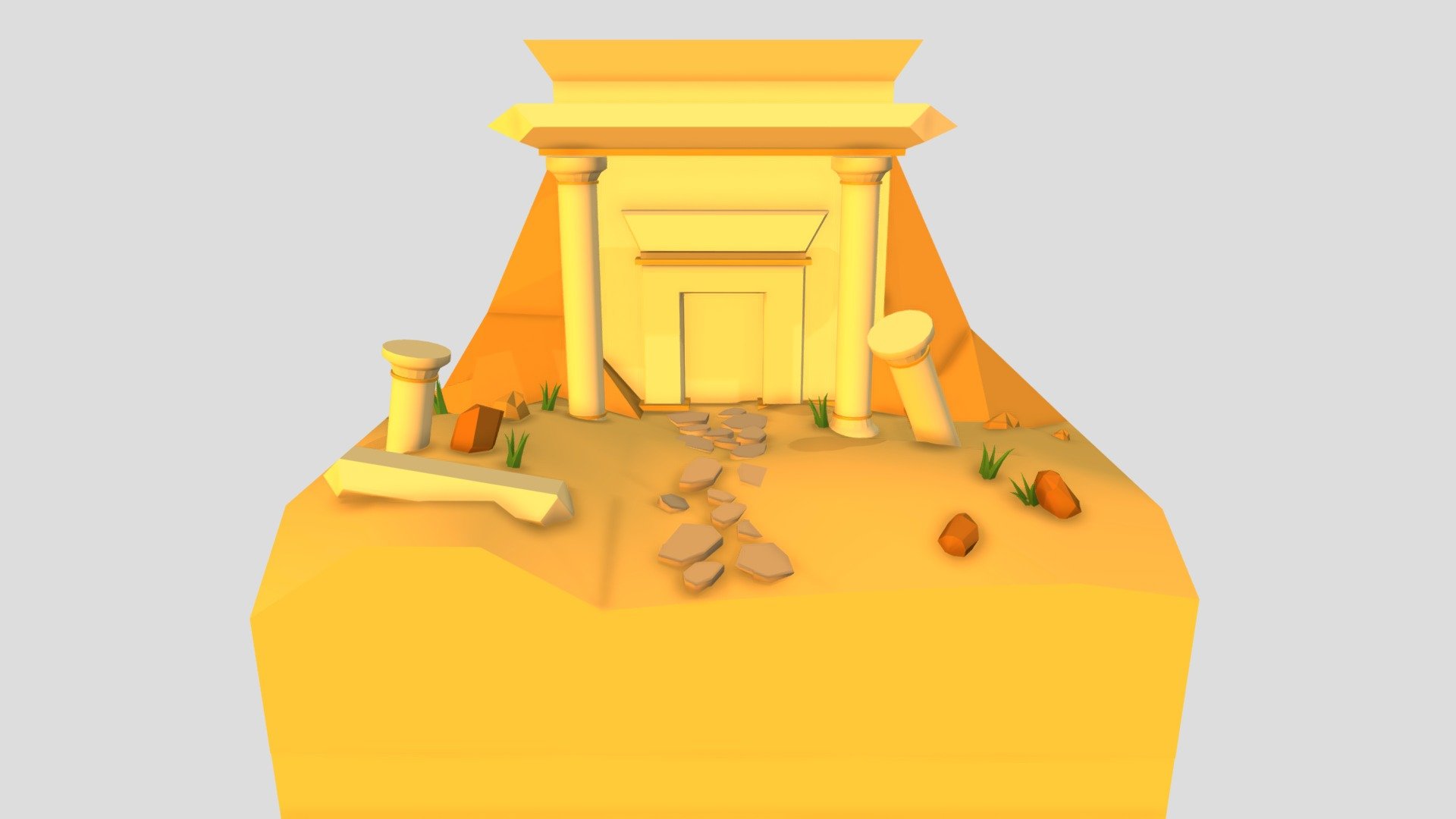 Cubeworld - Egypt - 3D model by aimee.verwilligen [d6638f3] - Sketchfab