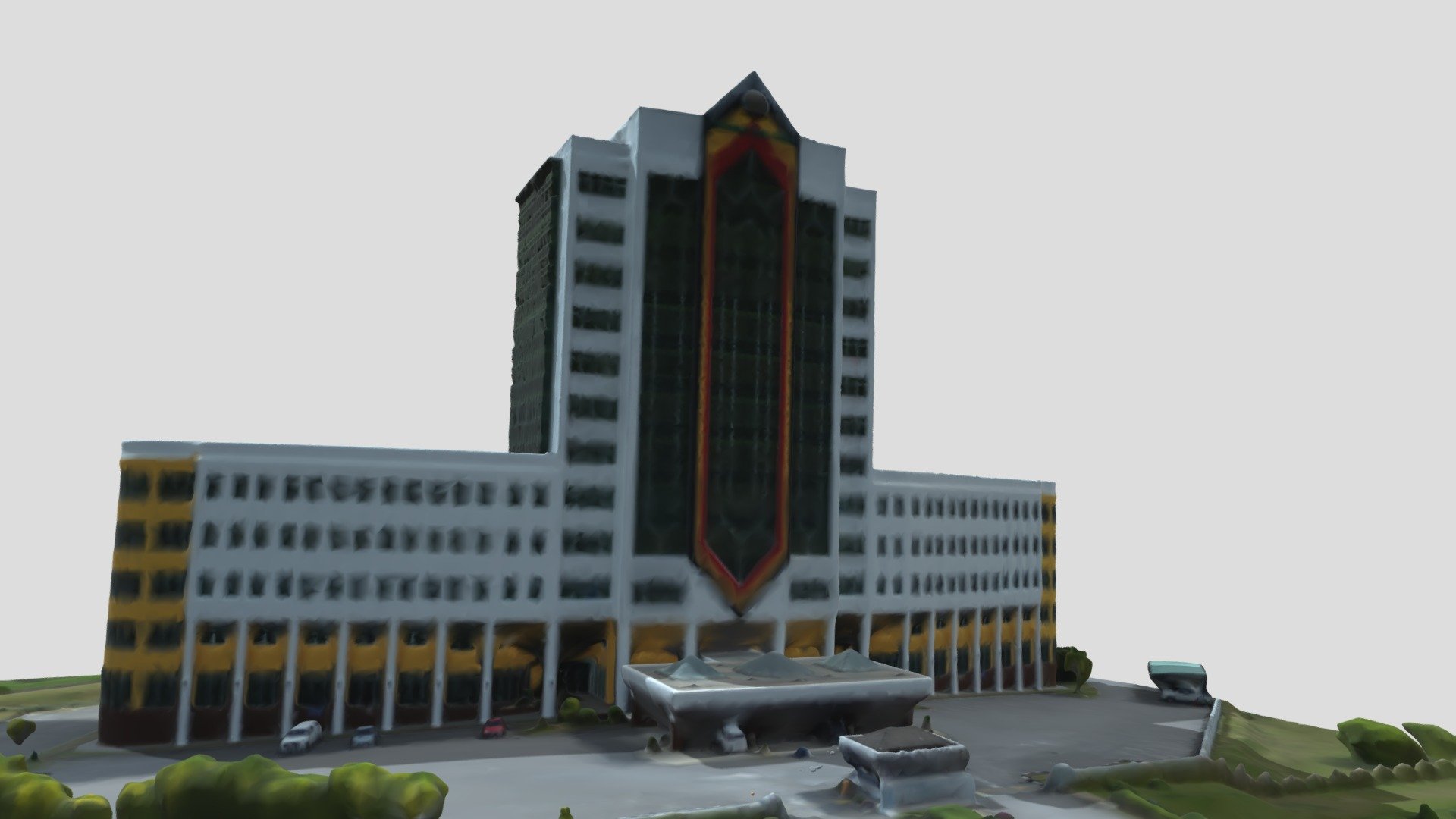 Wisma Salcra, Kuching Sarawak - Buy Royalty Free 3D model by dpmedia ...