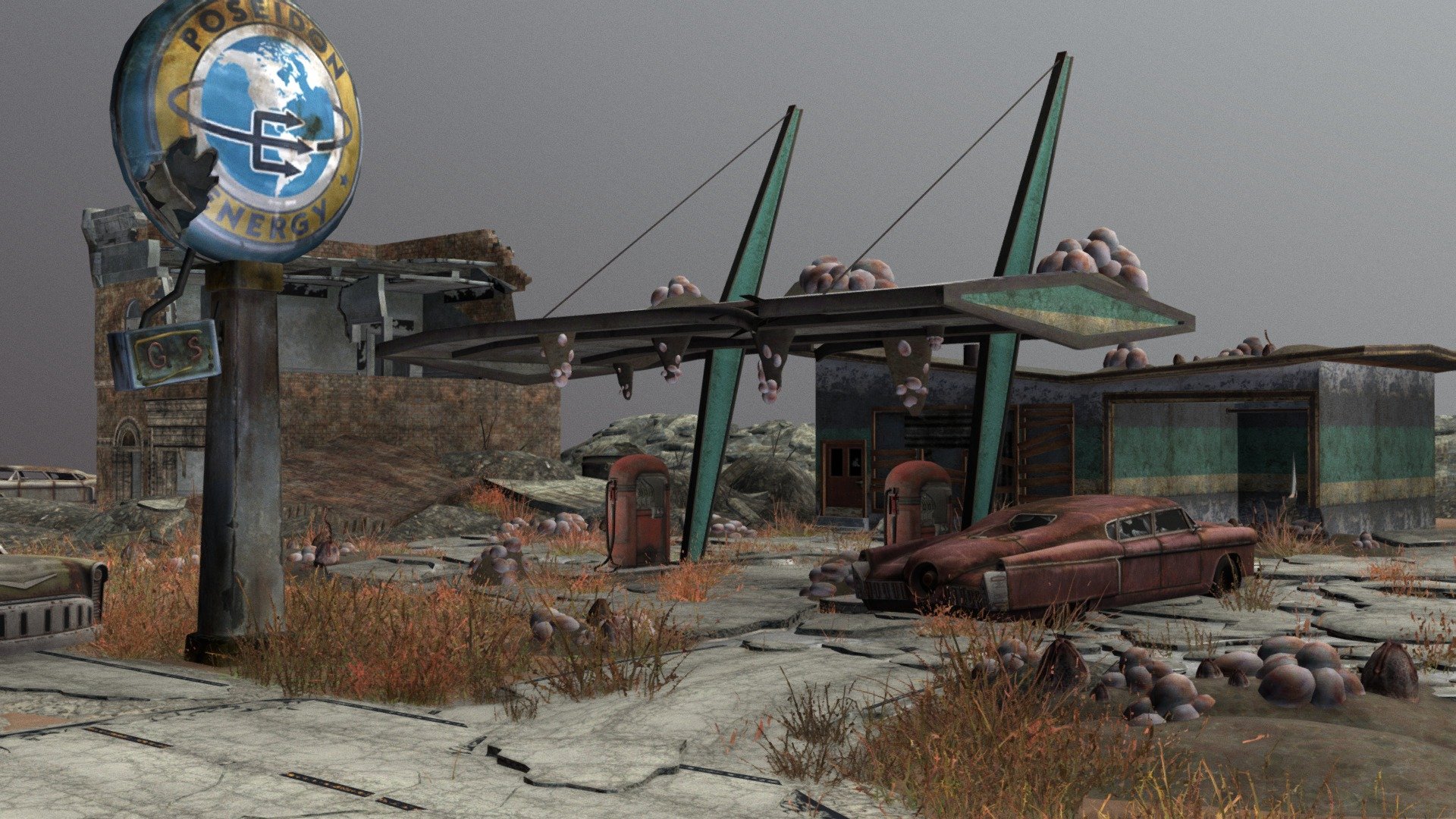 Fallout: Poseidon Energy Gas Station - Download Free 3D model by emijar ...