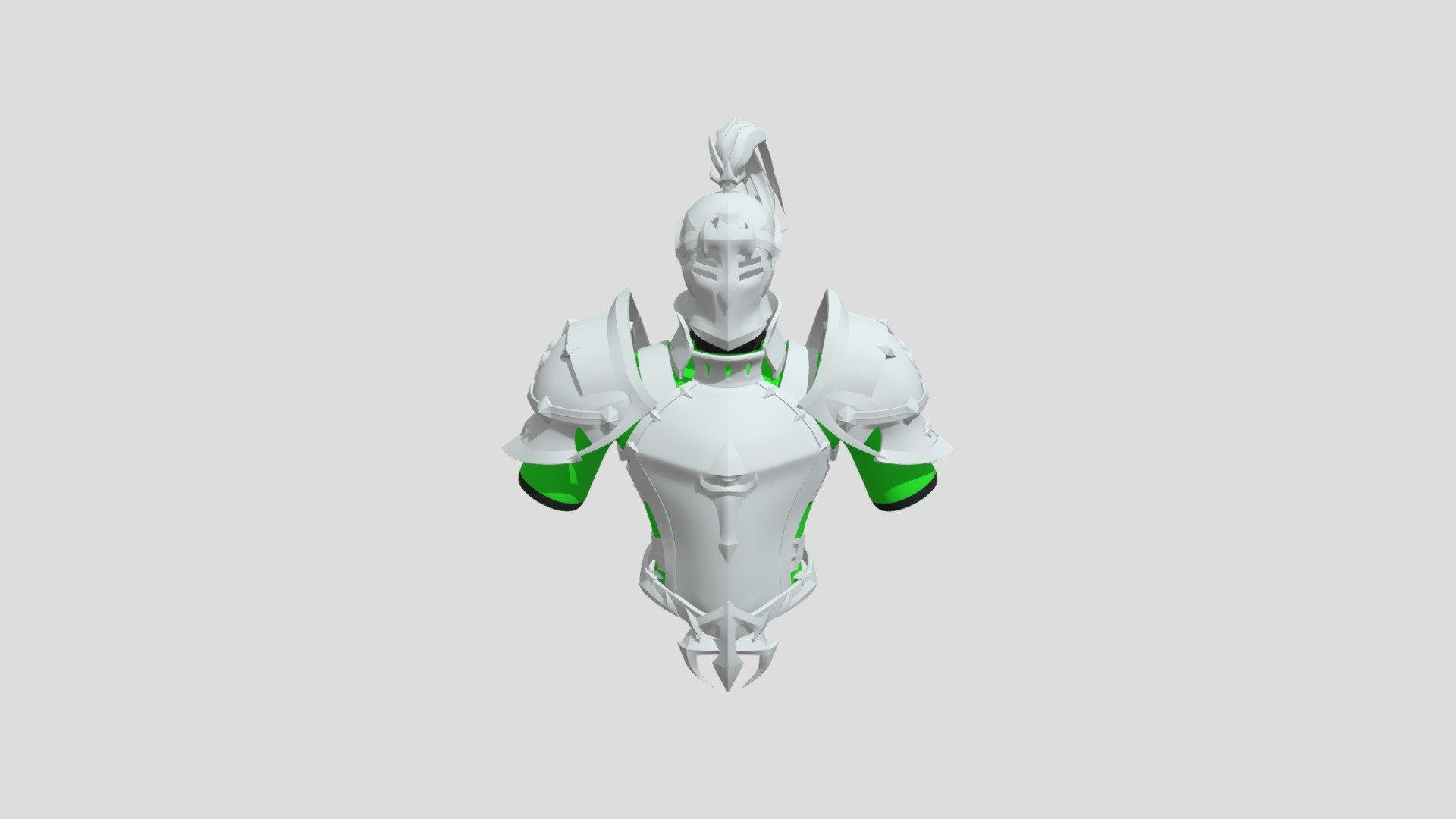 Favonious Knight mid poly armor - Download Free 3D model by fushi ...