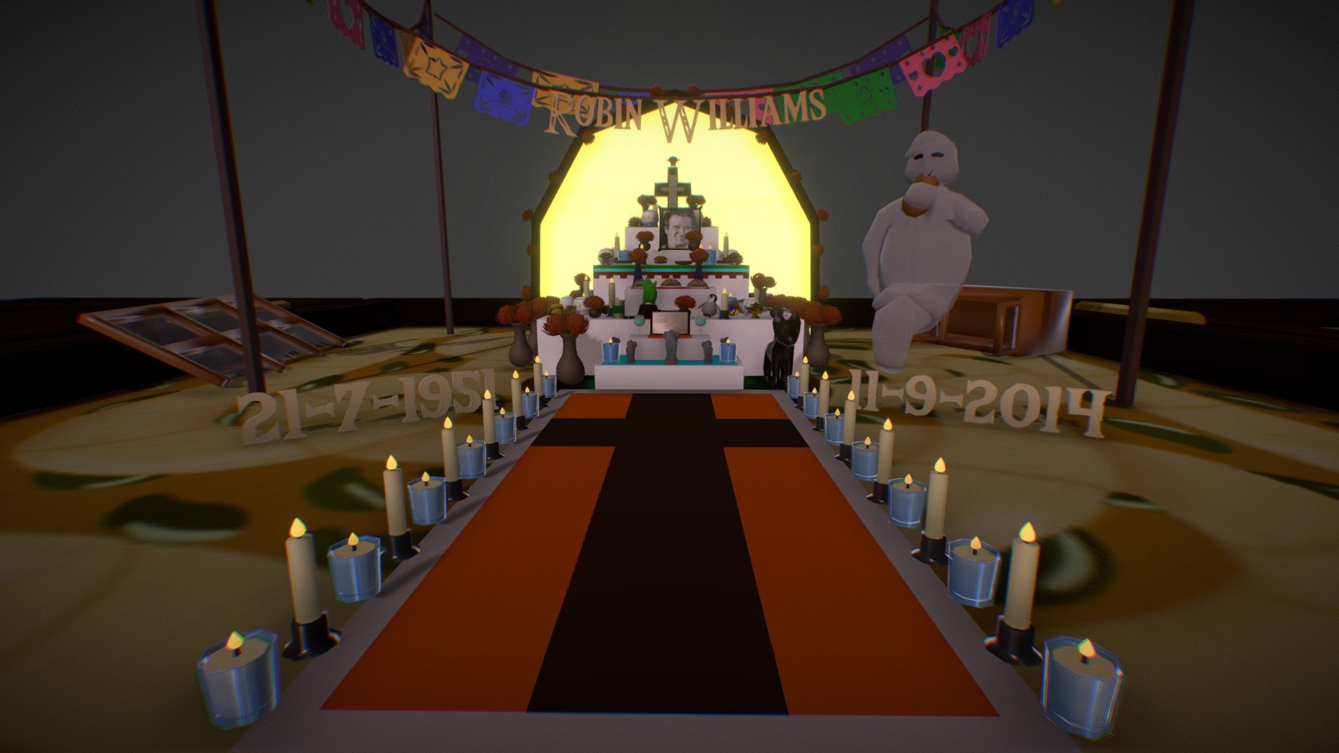 Altar Del Dia De Muertos - Robin Williams - Download Free 3D model by ...