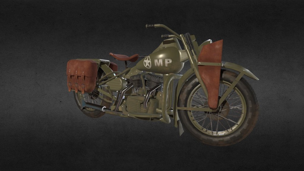 Harley Davidson WLA - 3D model by devinnewman [d66c601] - Sketchfab