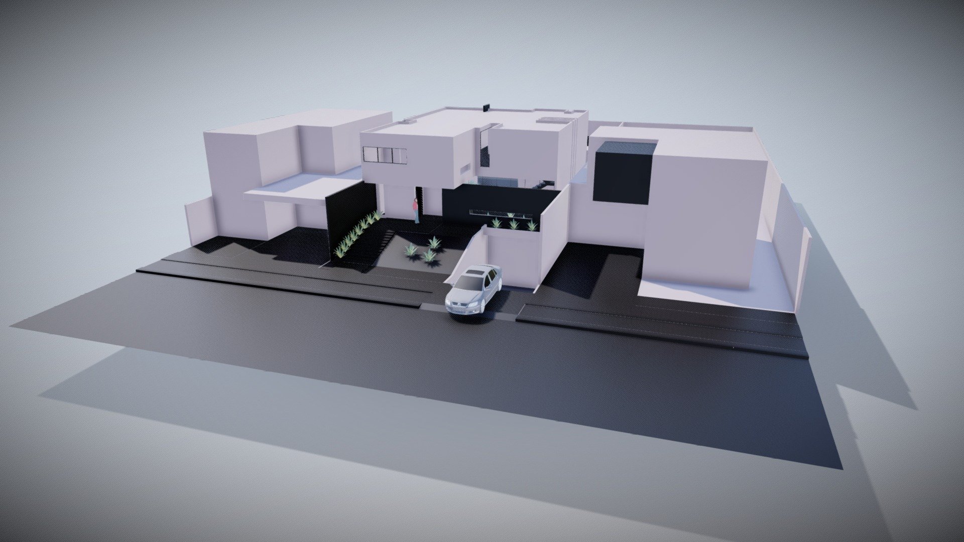 Casa modernista LUCA - 3D model by DarkwingBraizat [d66e029] - Sketchfab