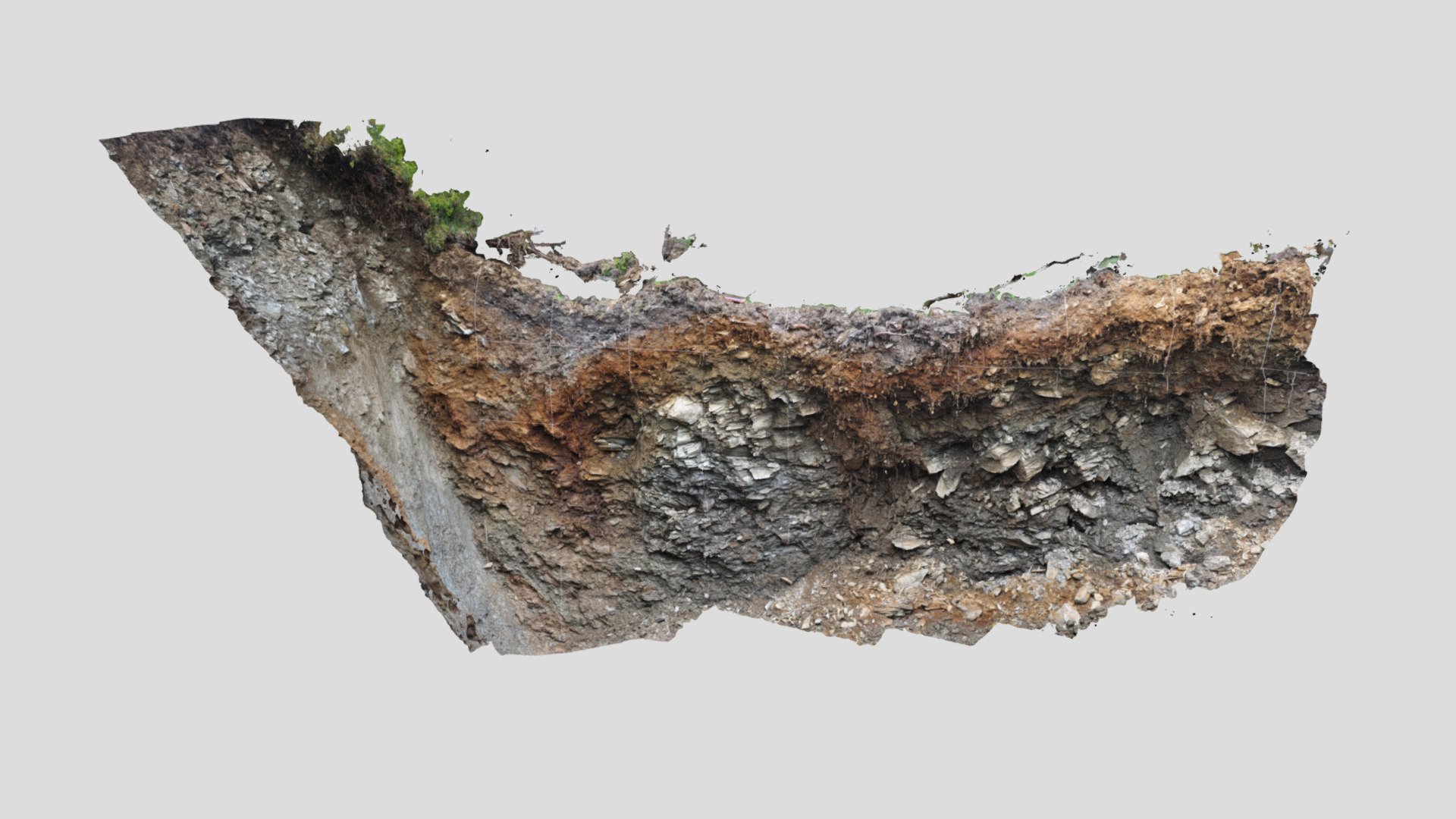 Trench of a "Sackung" at Hochwarter Alm, Austria - Download Free 3D ...
