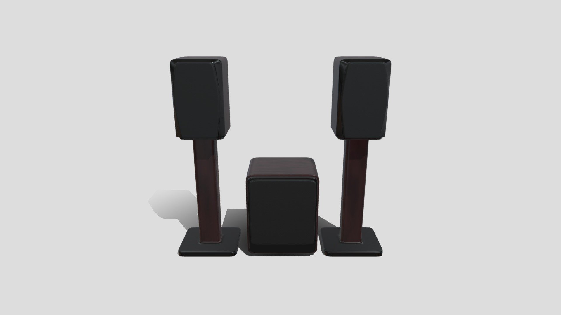 A16+ Stand + Sub Woofer V10_ Export - Download Free 3D model by Tun ...