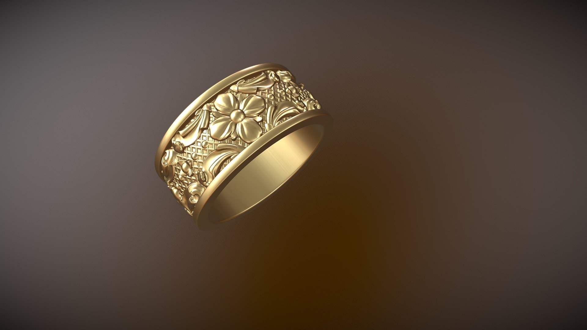 Flower Ring - 3D model by Skazok [d670f3a] - Sketchfab