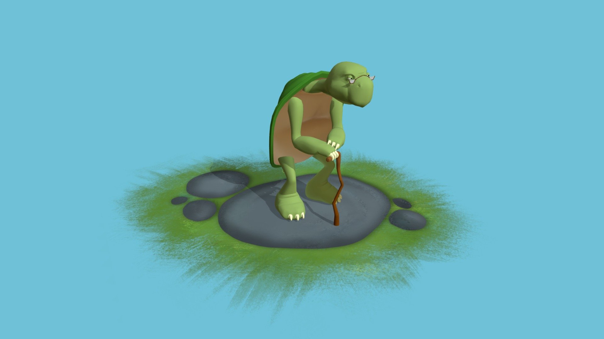 Old Man Tortoise - 3D model by FrankiArt [d672c61] - Sketchfab