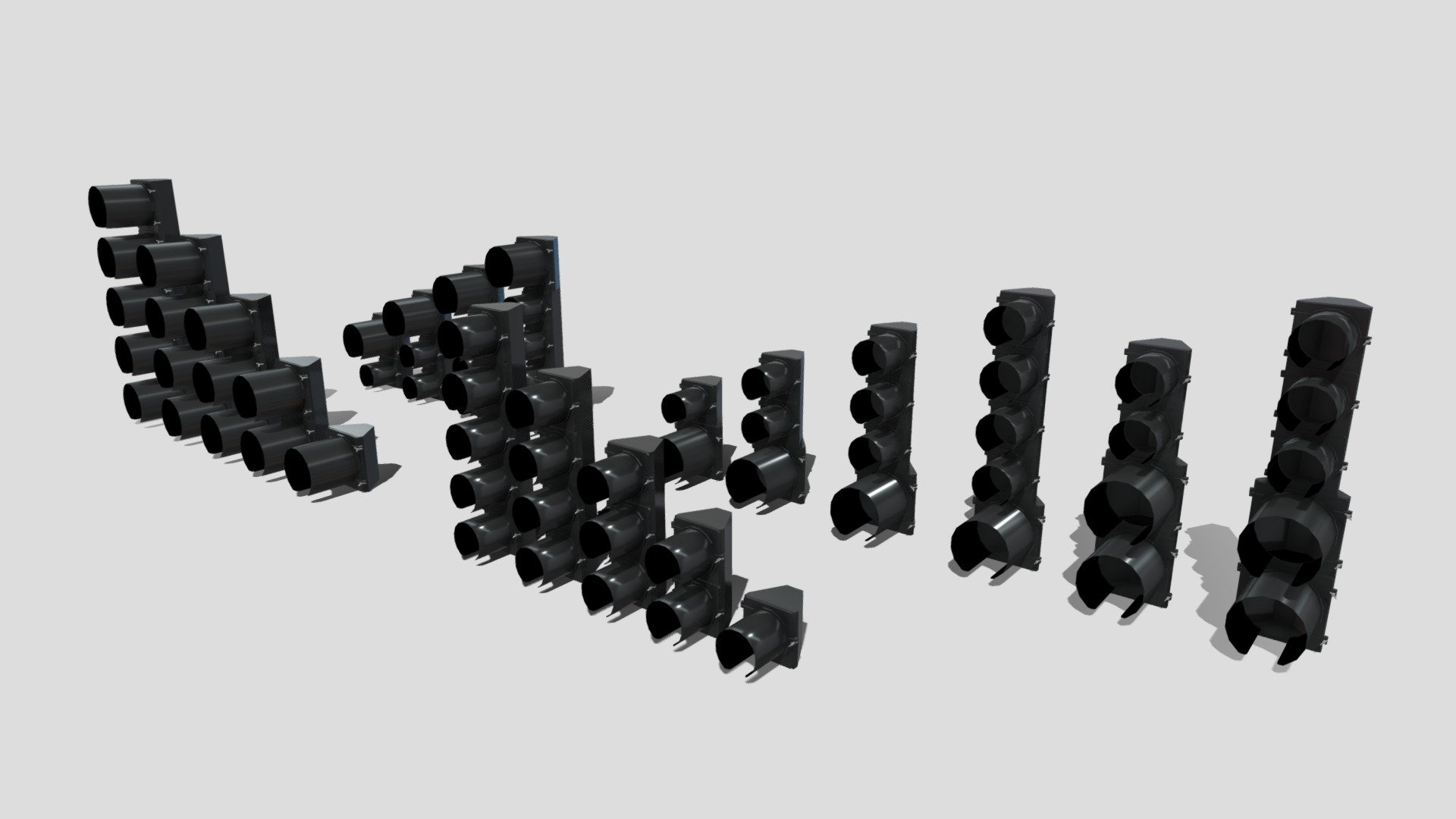 McCain Conventional Traffic Signal housing set - 3D model by ...