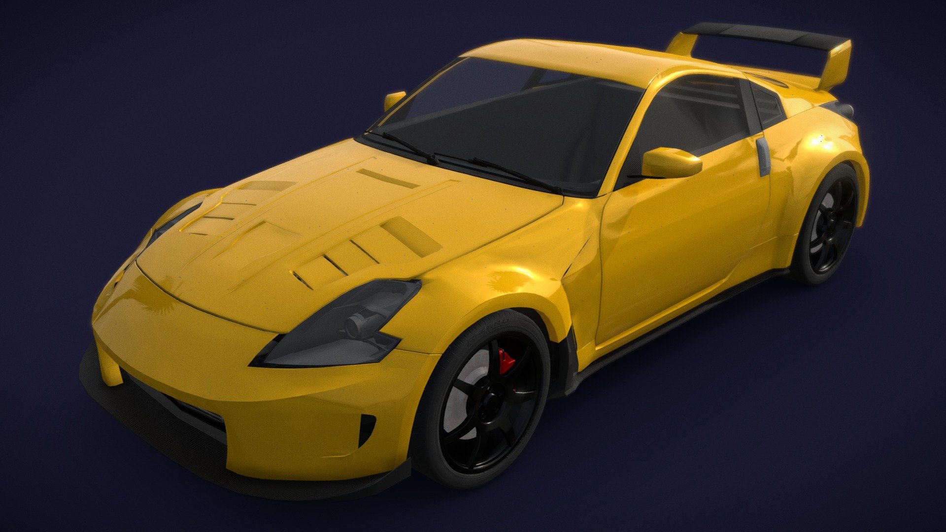 Tuned Nissan 350z - 3D model by Ricy (@ngon_3d) [d6751f9] - Sketchfab
