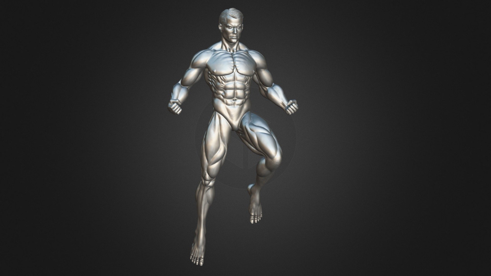 SuperHero Basemesh 3D Model Pose 03 - Buy Royalty Free 3D model by ...