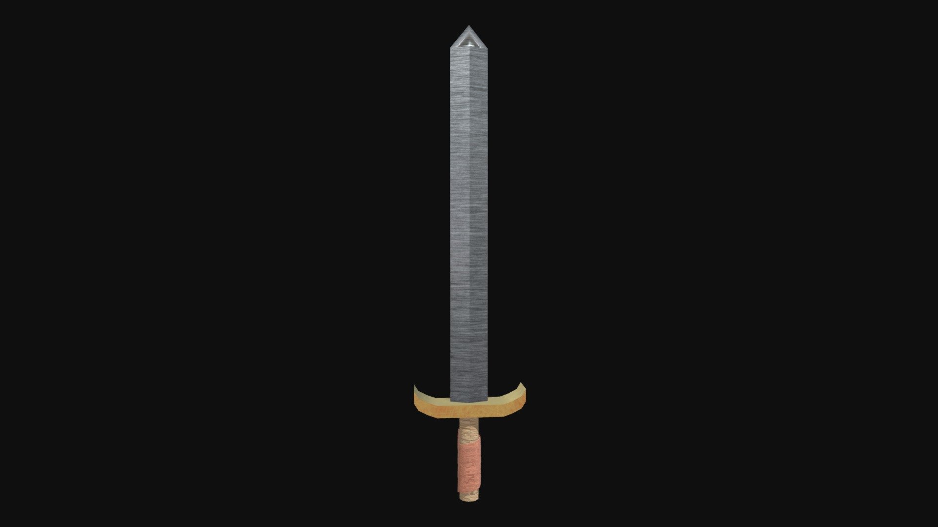 Textured Metal Sword - 3D model by Thetanburrito [d677a51] - Sketchfab
