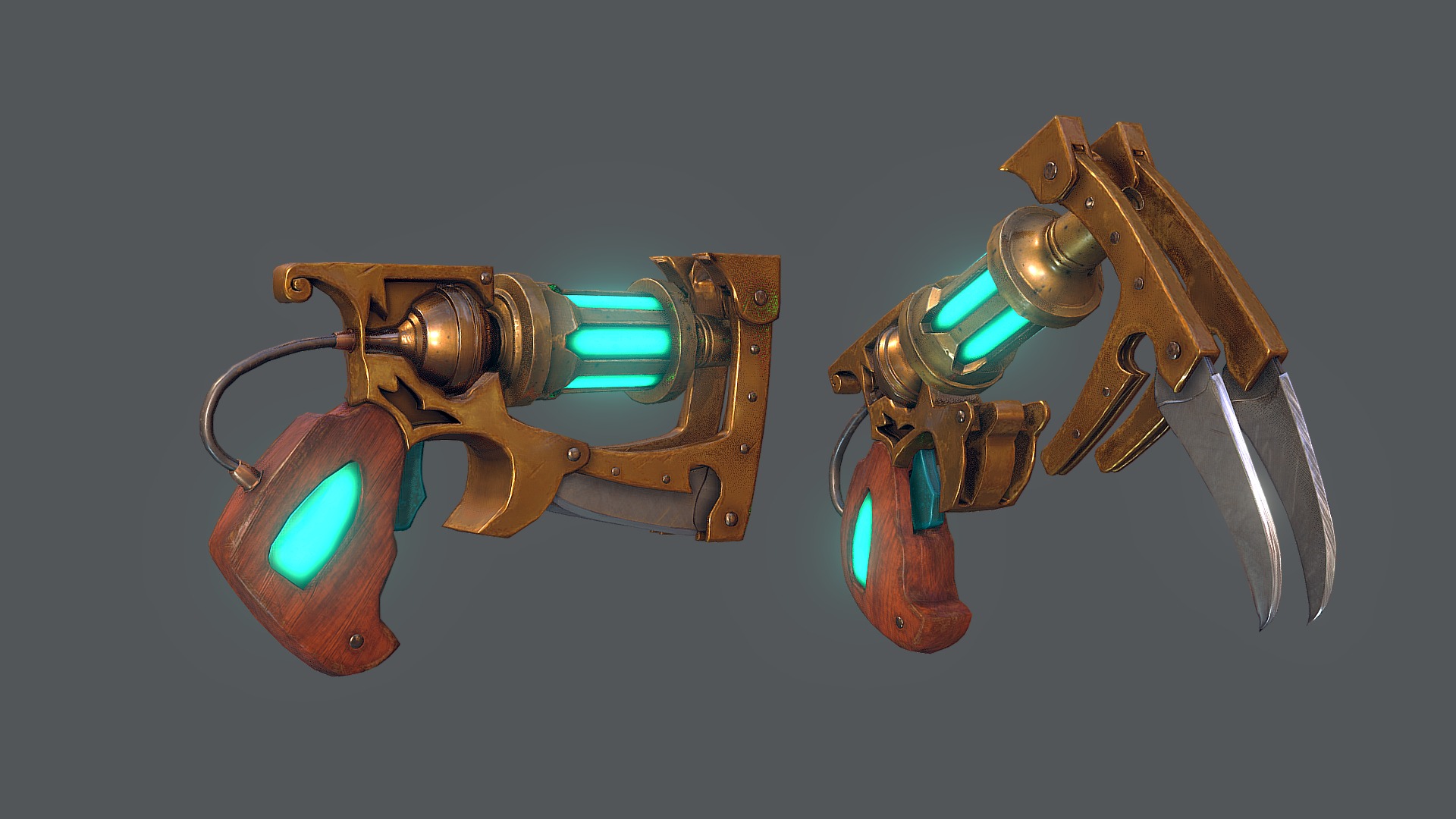 Double Bladed Blaster - 3D model by Cat O. (@CatalinObreja) [d677c7e ...