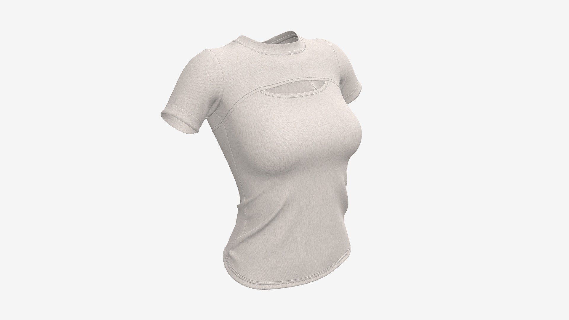 Blouse top for women light Mockup - Buy Royalty Free 3D model by ...