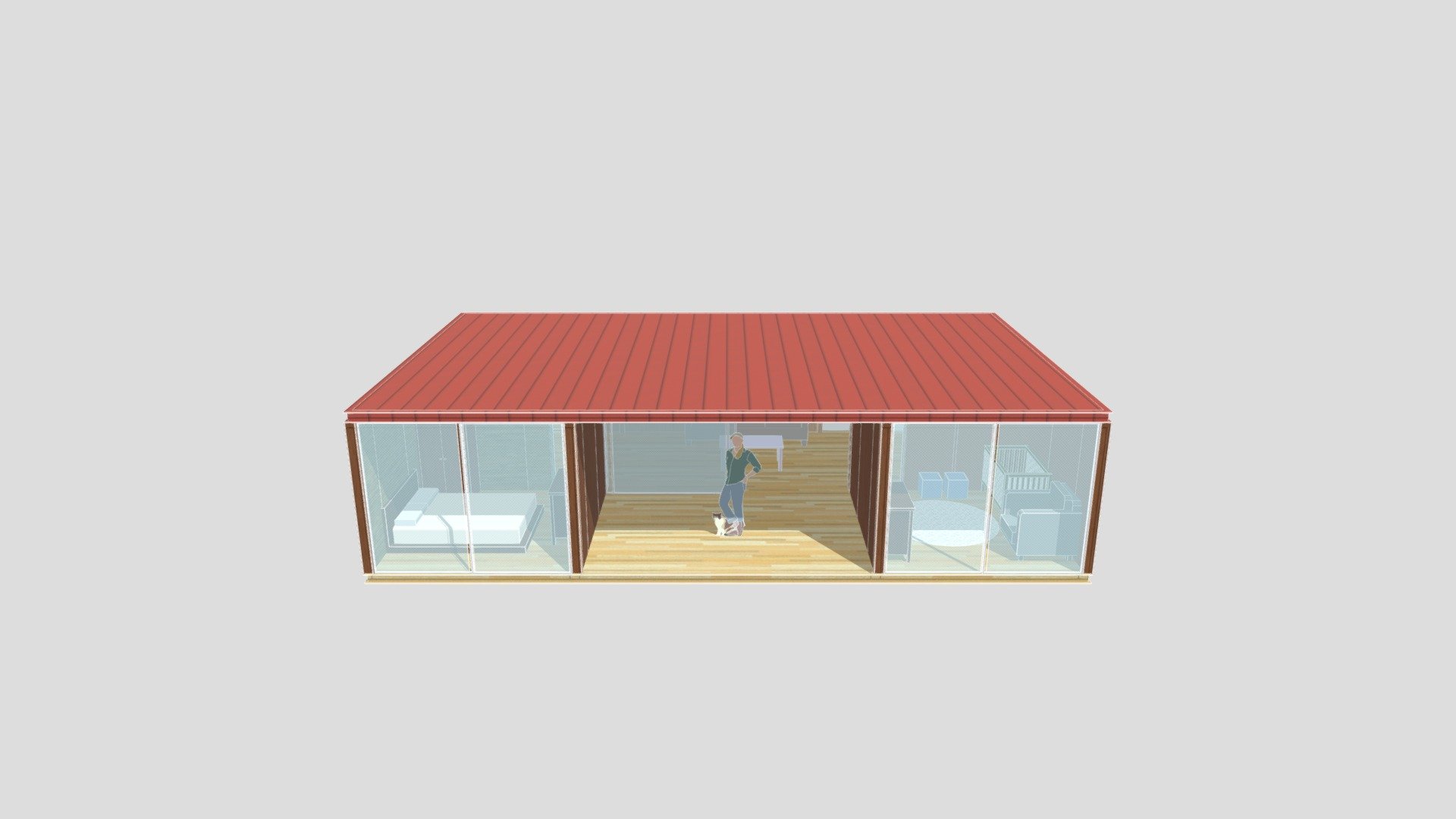 tiny house - 3D model by carolaine.quezada [d678e40] - Sketchfab