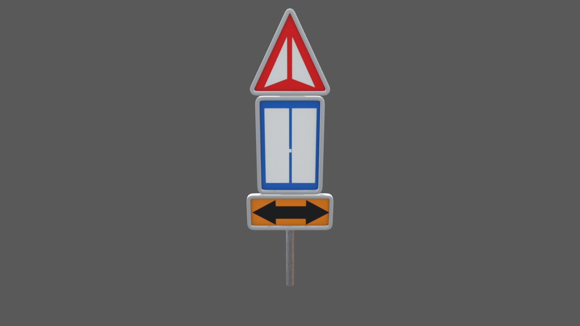 Traffic sign - 3D model by MoineauFa [d679bc1] - Sketchfab