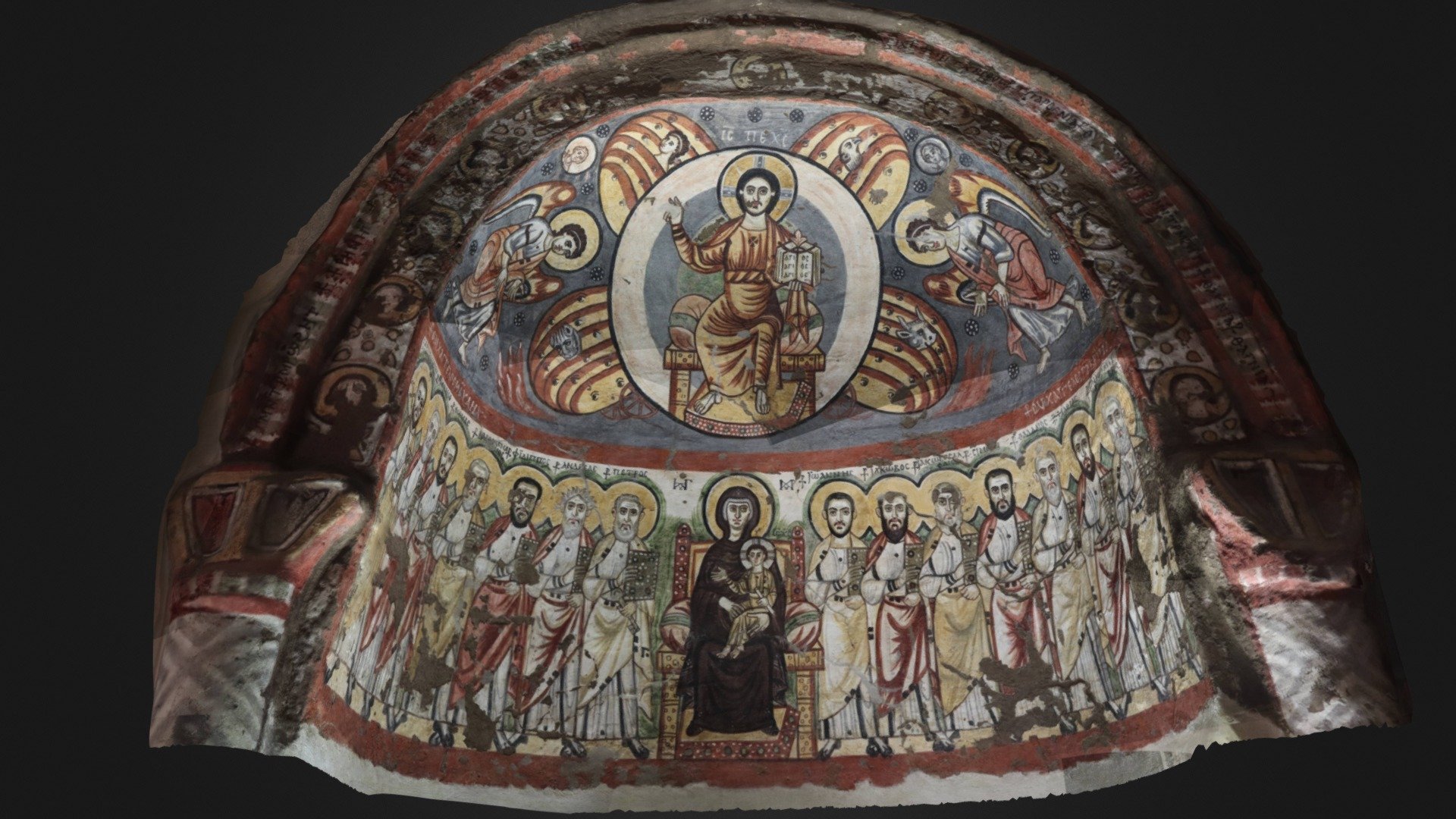 Nicho de Bawit en el Monasterio de San Apolo - Download Free 3D model ...