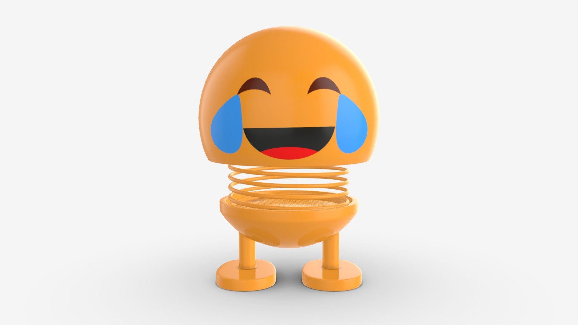Car spring toy figure 02 lol smile happy - Buy Royalty Free 3D model by ...