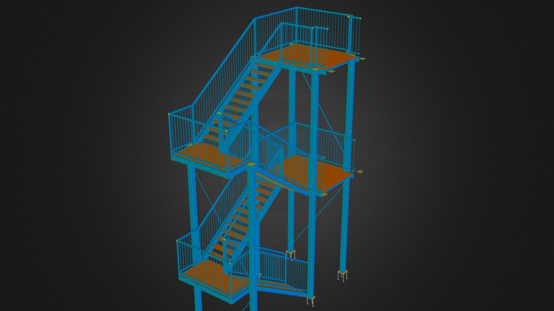 Fire escape - 3D model by pohodka [d67aeb9] - Sketchfab
